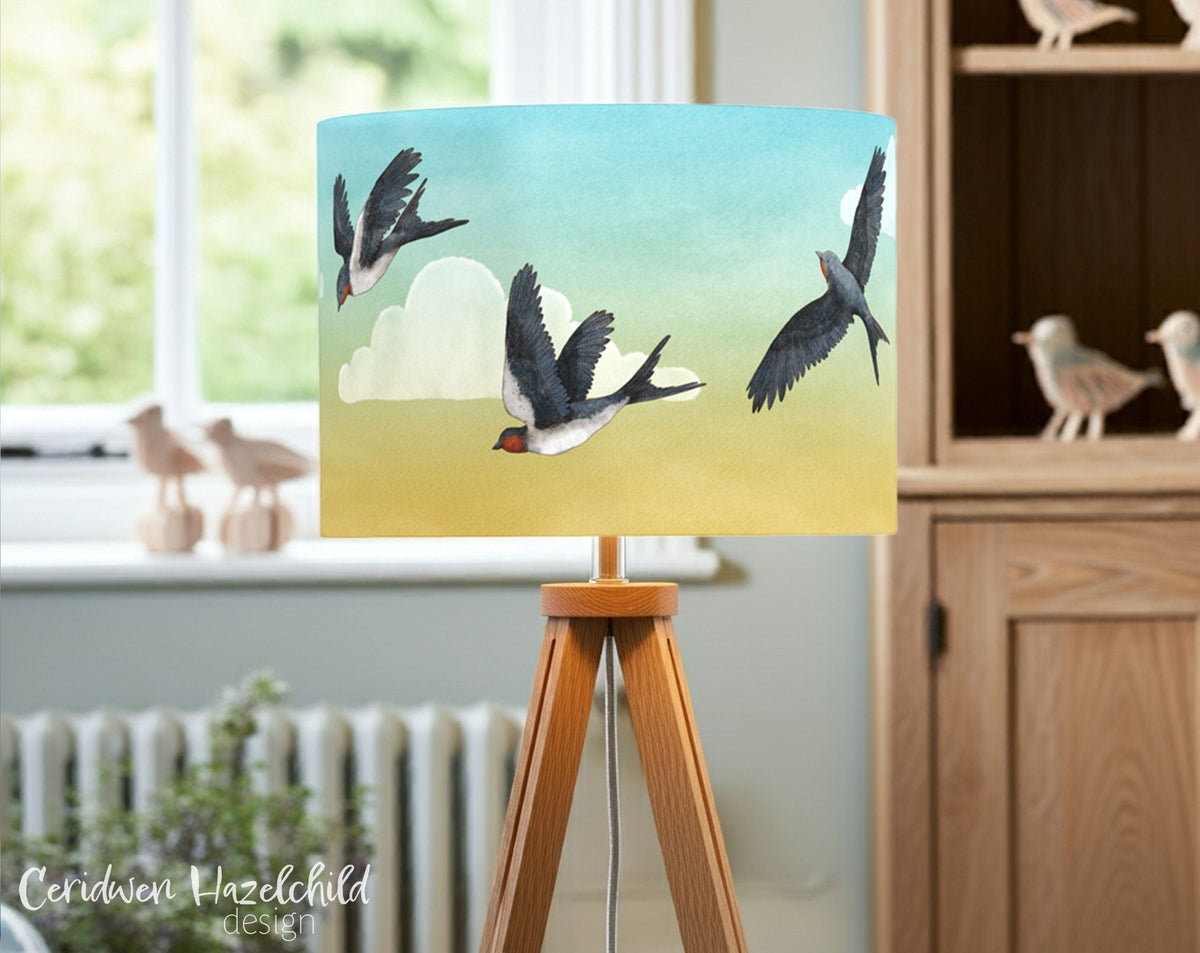The Story Behind the Swallows Lampshade — Inspired by birds, childhood ...